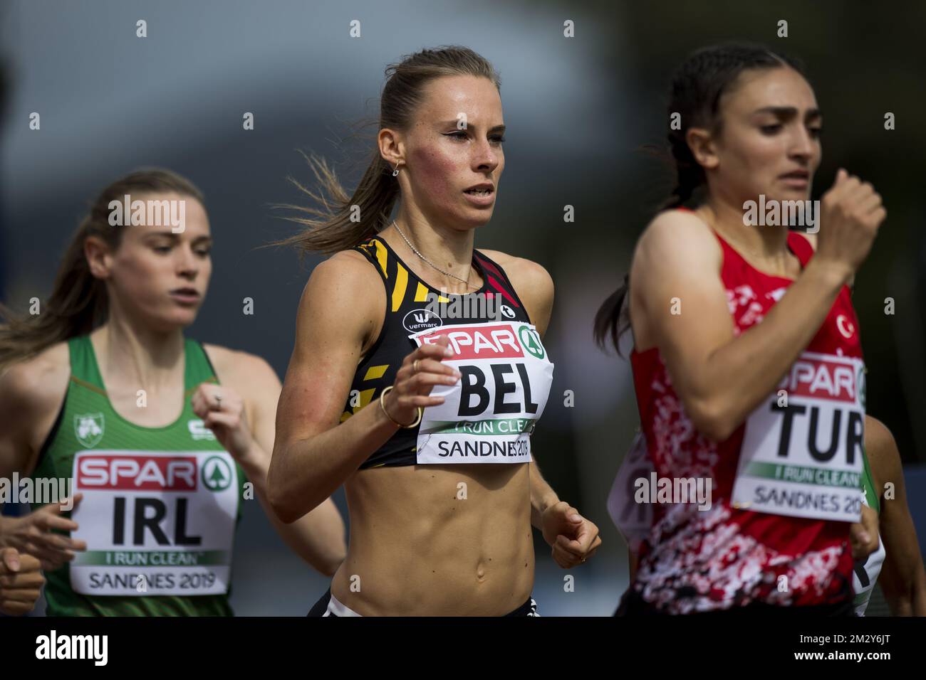 Belgian Renee Eykens pictured in action during 800m race on day two of ...