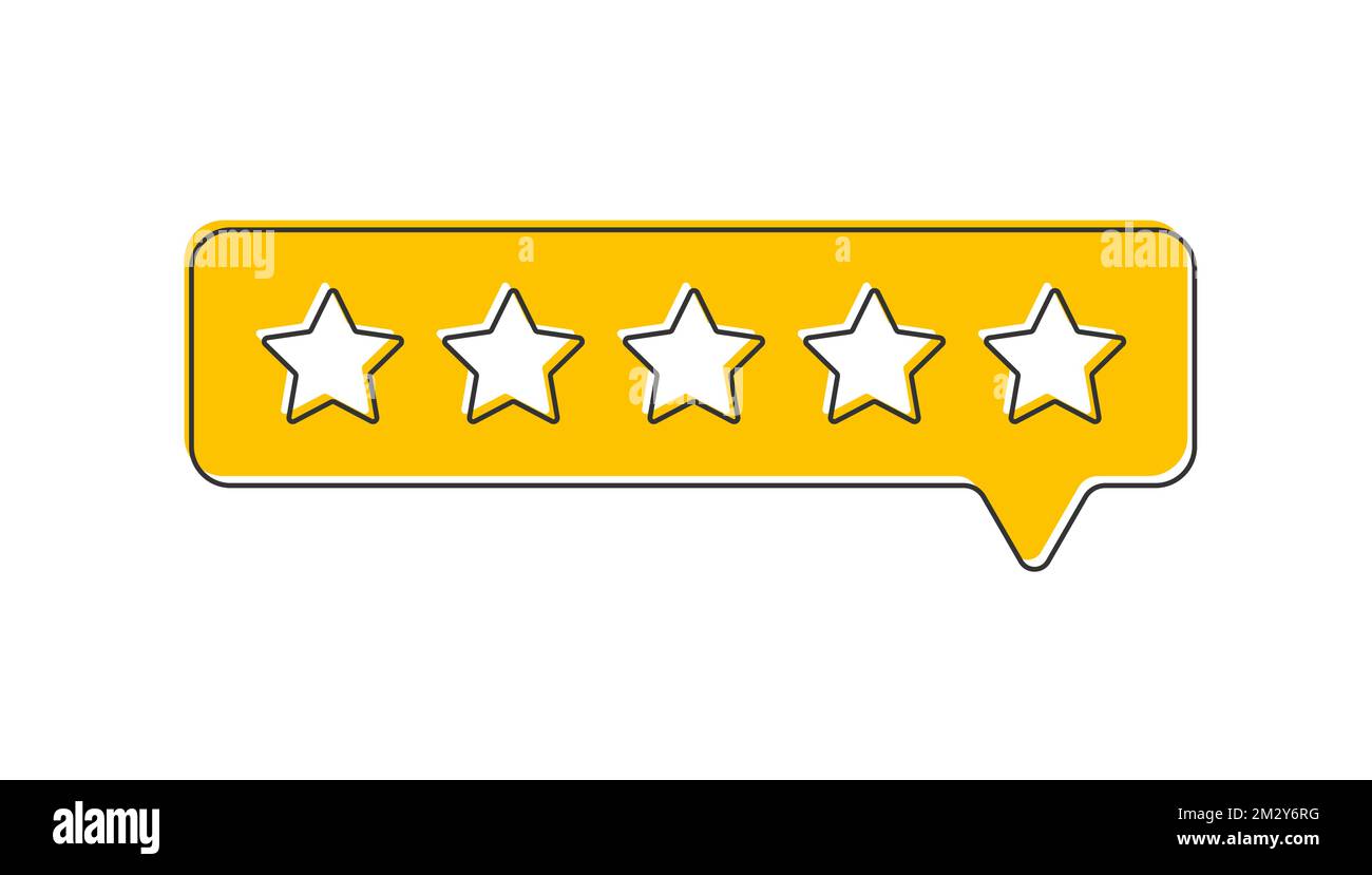 Vector 5 star feedback rate us service satisfaction. Rating five stars ...