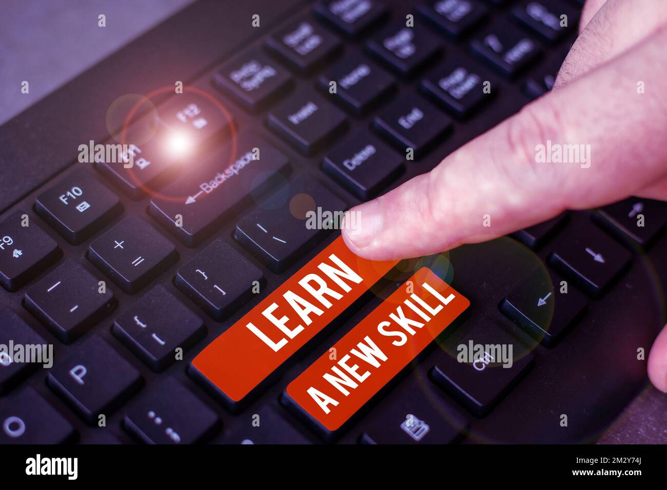 Sign displaying Learn A New Skill. Word for acquisition knowledge ...