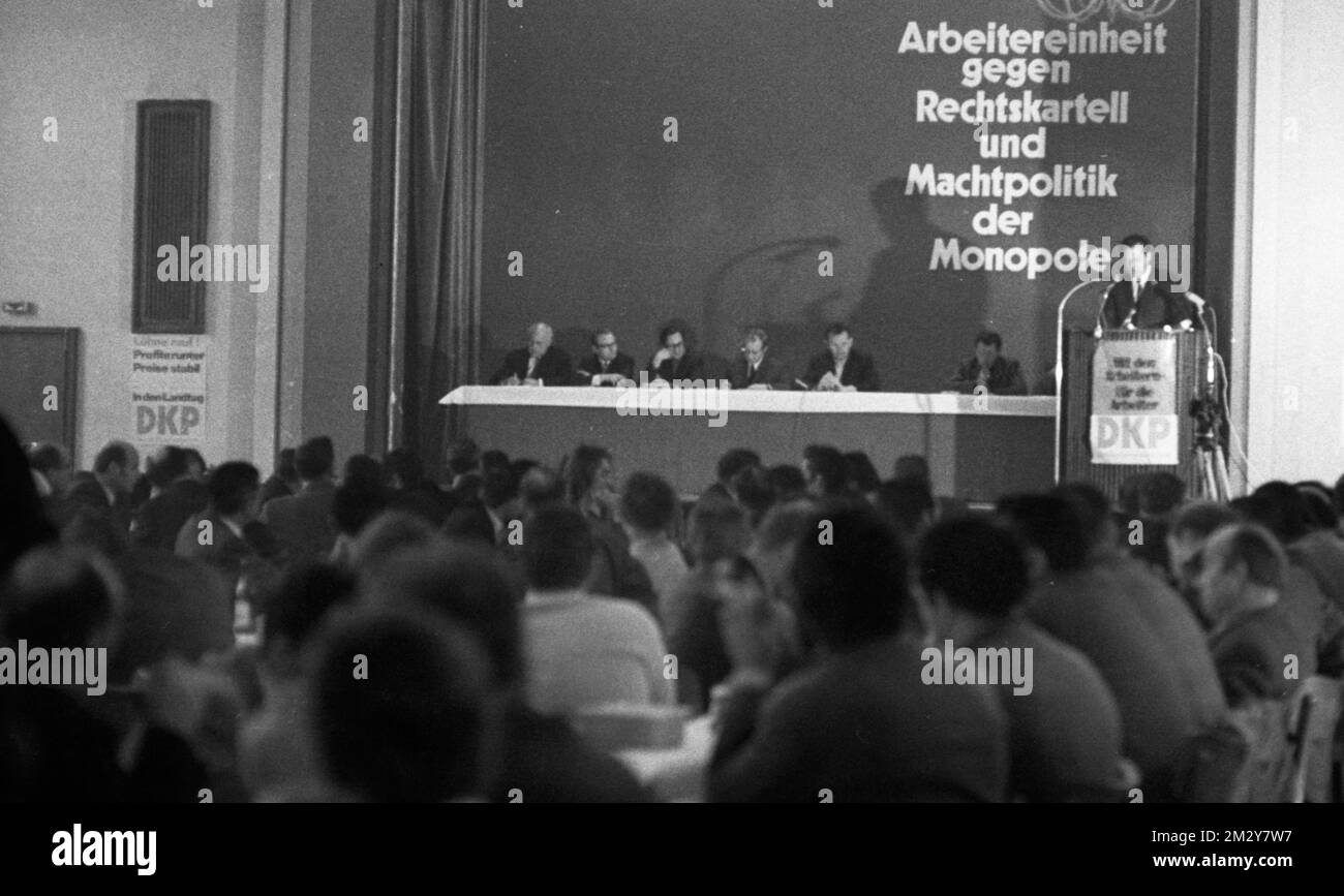 A conference of the German Communist Party (DKP) on 16. 11. 1970 in the ...