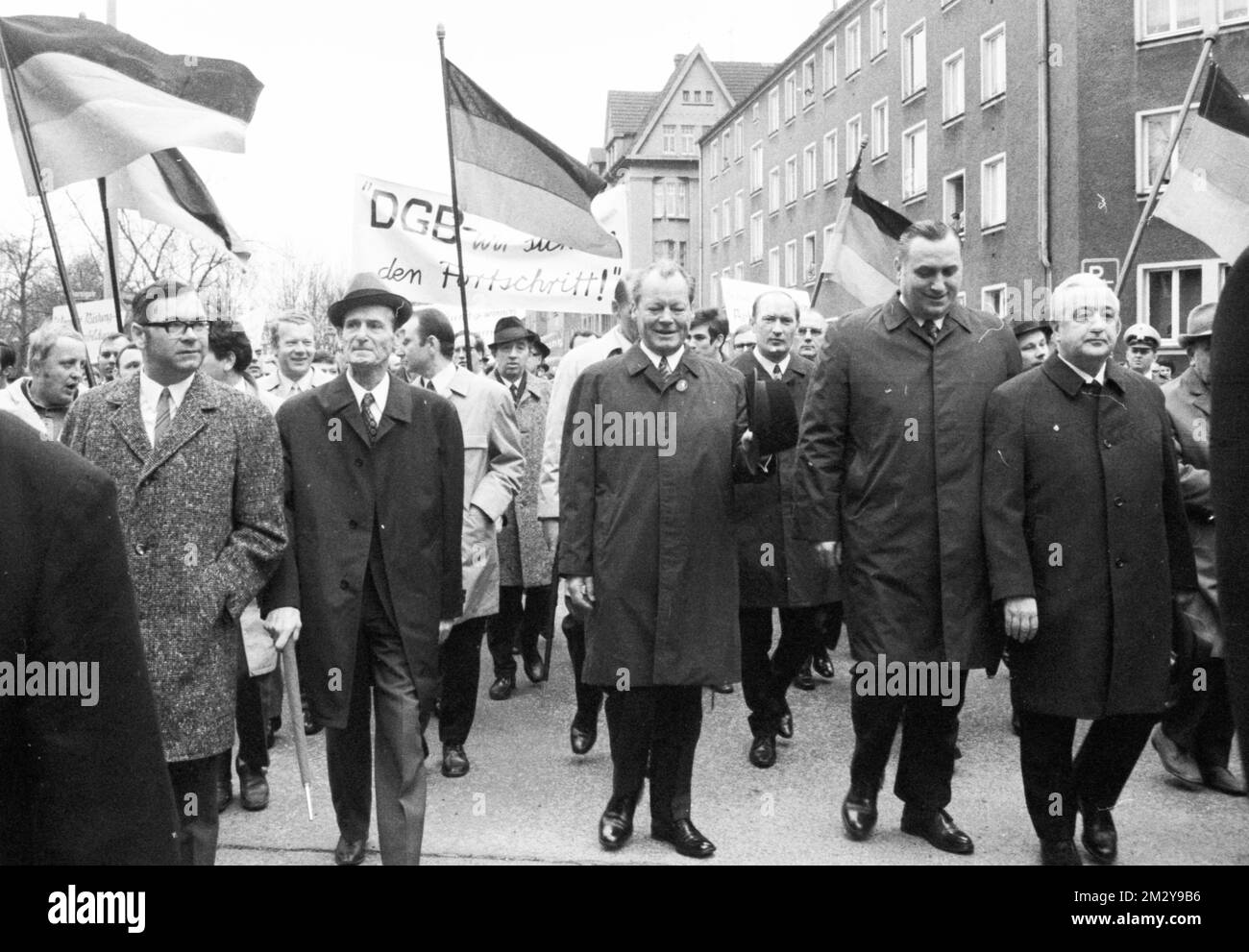 May Day demonstrations of the German Trade Union Confederation (DGB) in ...
