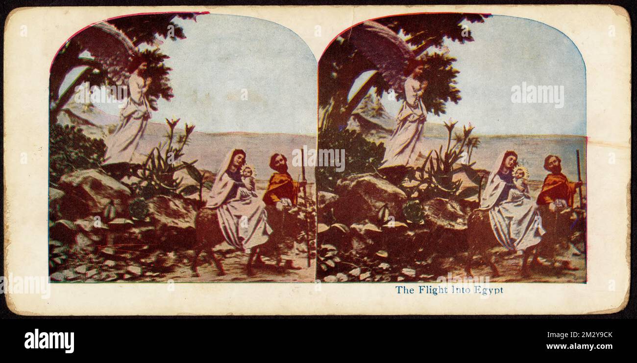 The flight into Egypt , Biblical events, Jesus Christ Stock Photo - Alamy
