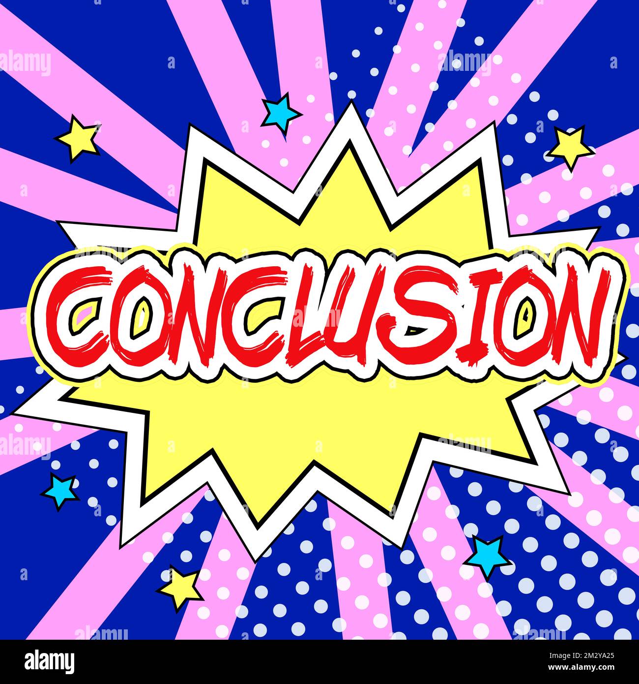 Sign displaying Conclusion. Word Written on Results analysis Final ...