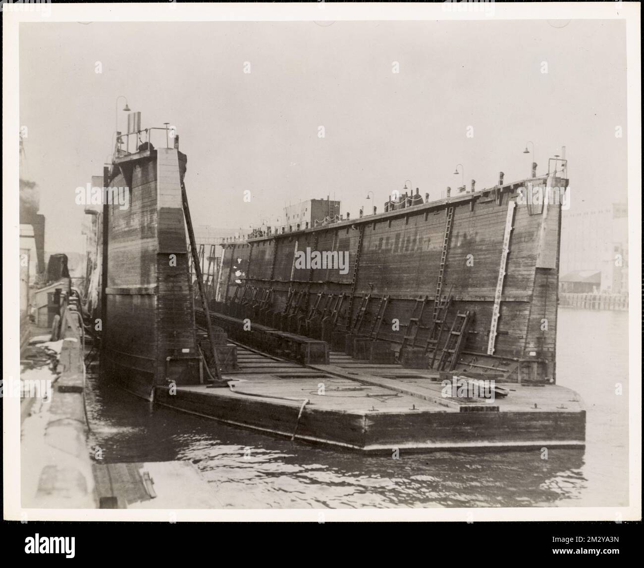 Floating dry dock #24 US Naval Dry Dock, South Boston , Naval yards ...
