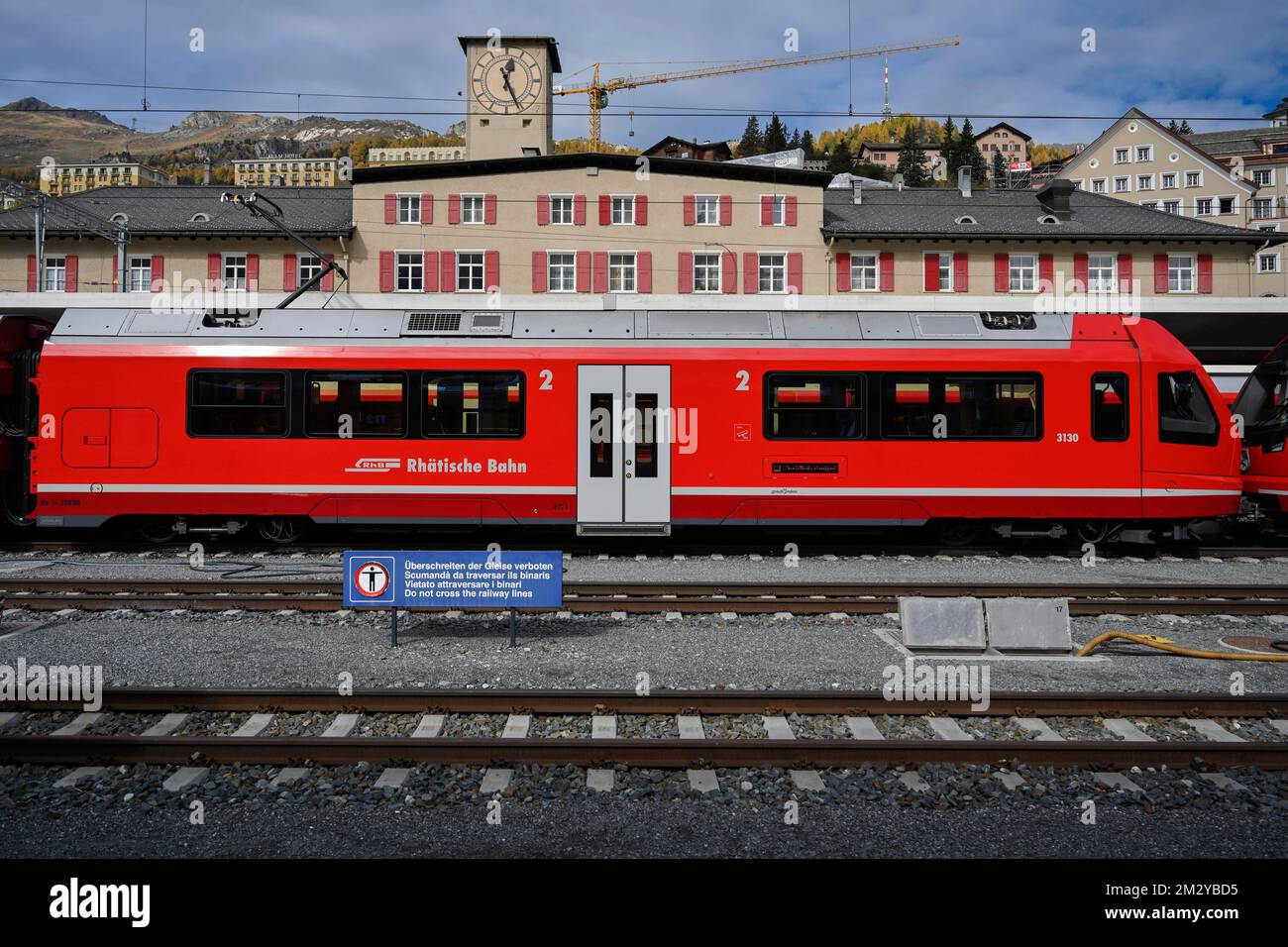Railway station st moritz switzerland hi-res stock photography and ...