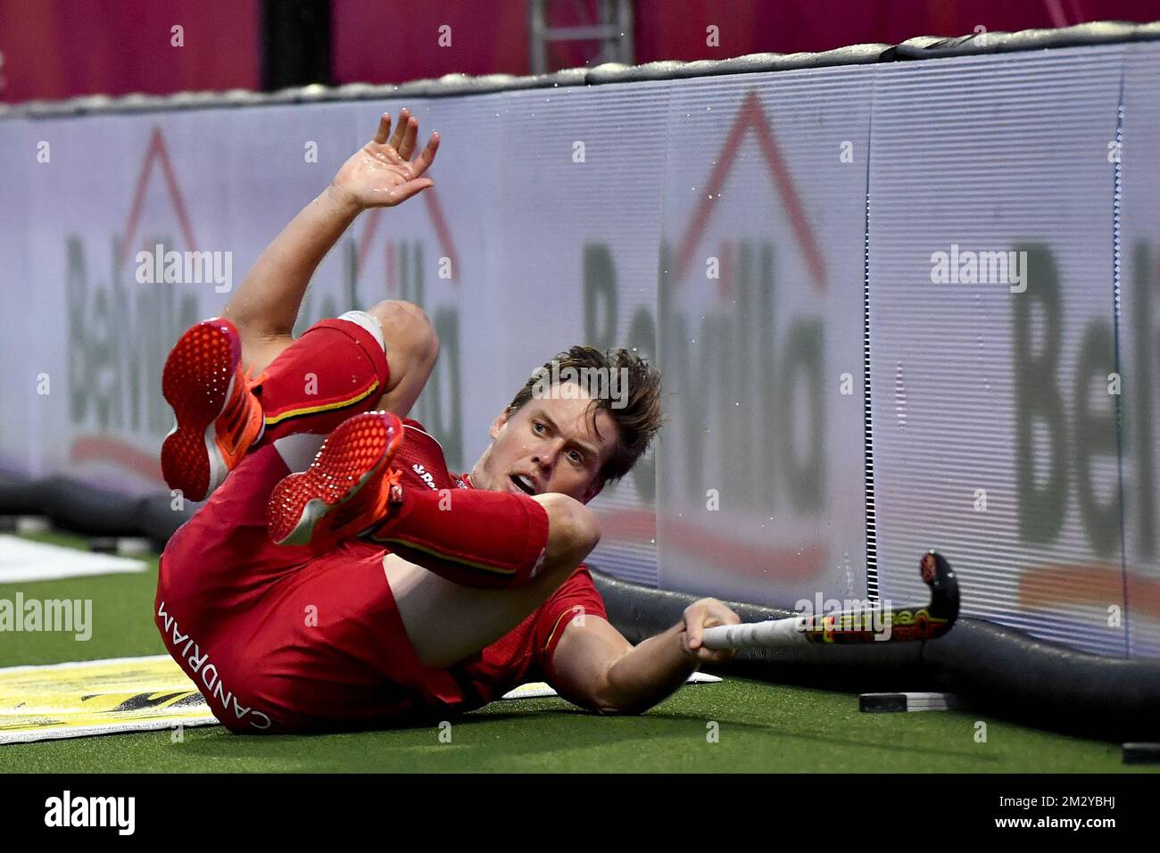 Belgium's Tom Boon pictured in action during a hockey game between ...