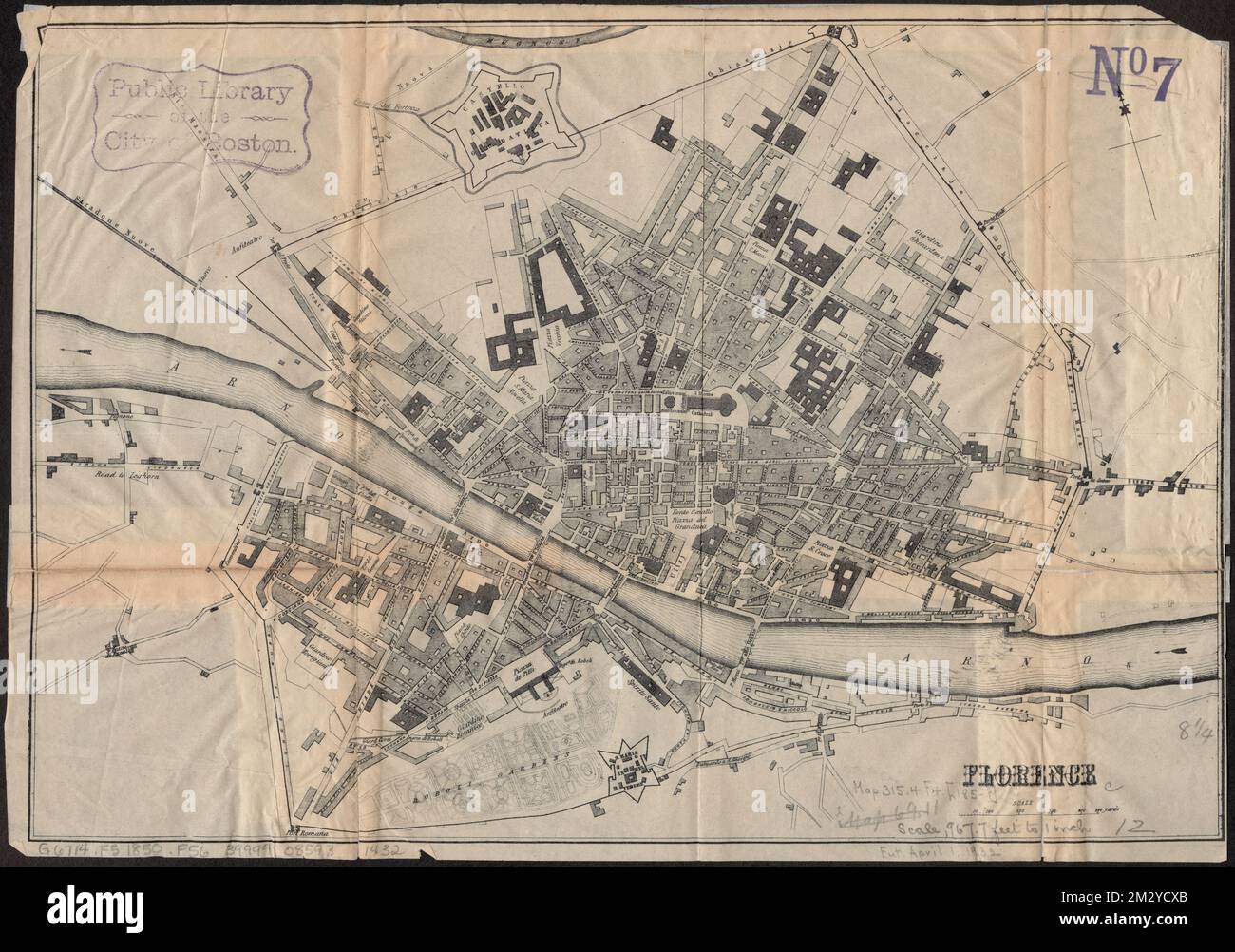 Florence , Florence Italy, Maps Norman B. Leventhal Map Center ...