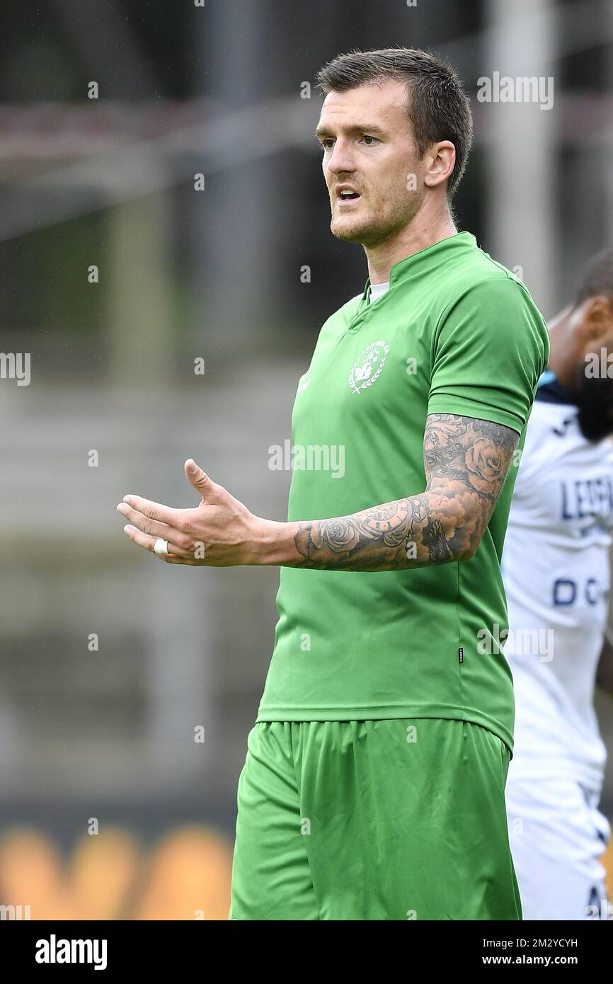 Lommel's Arne Naudts pictured during a soccer match between Lommel SK ...