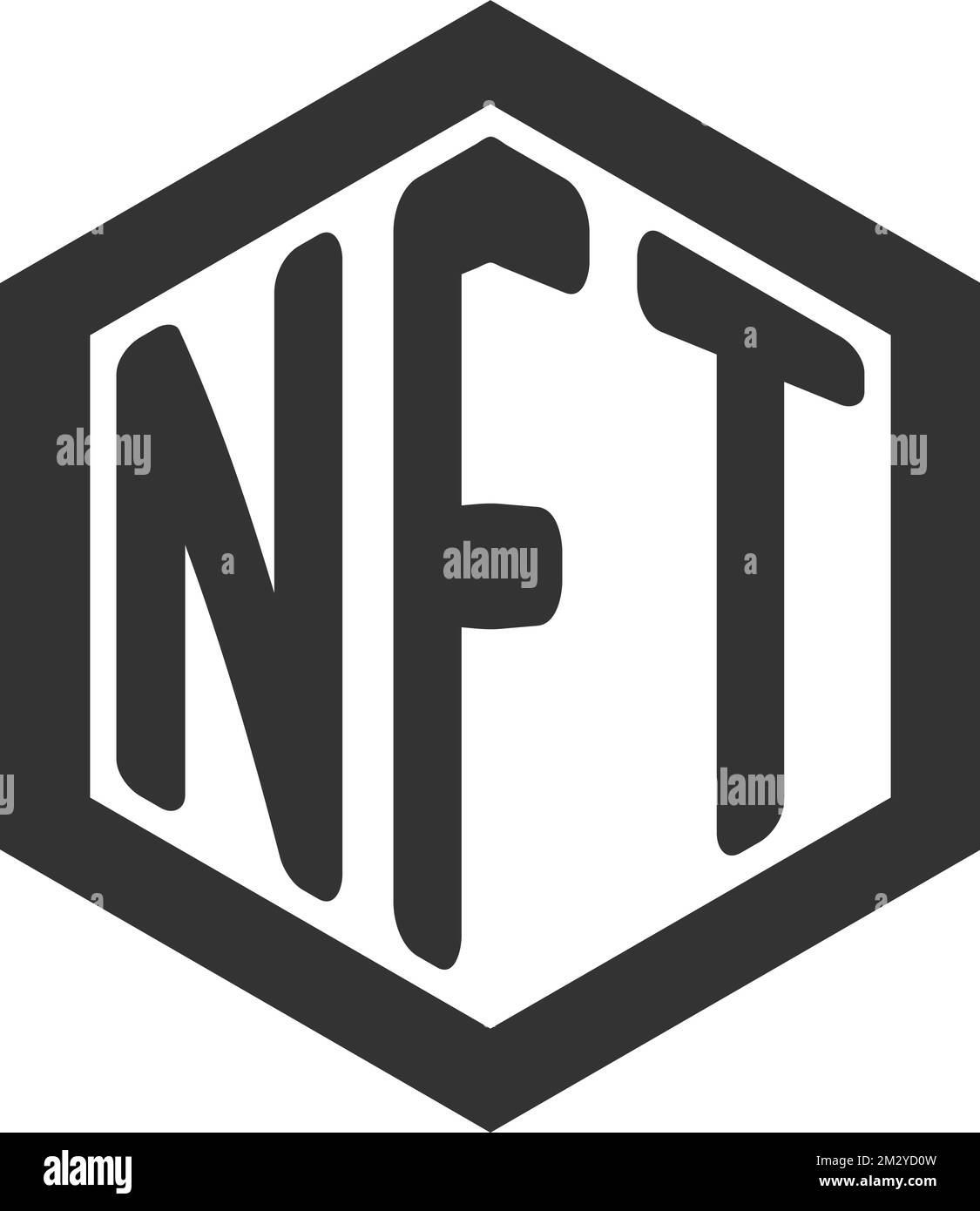 NFT Non-Fungible Tokens Digital Art Concept ESP 10 Stock Vector Image ...