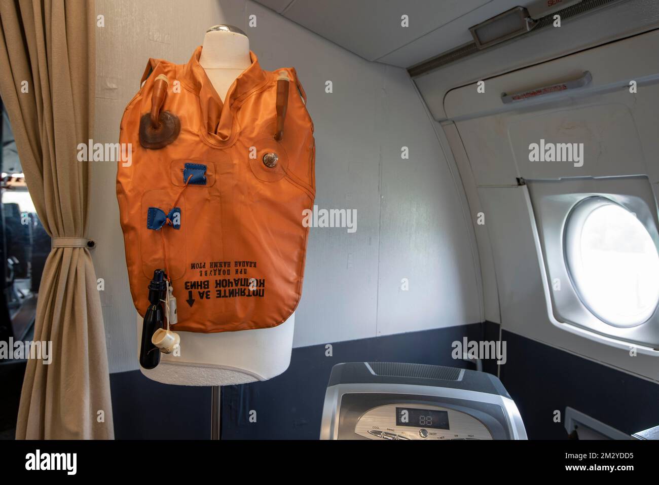 Russian life jacket in the "Lady Agnes", Ilyushin 62 of the airline ...