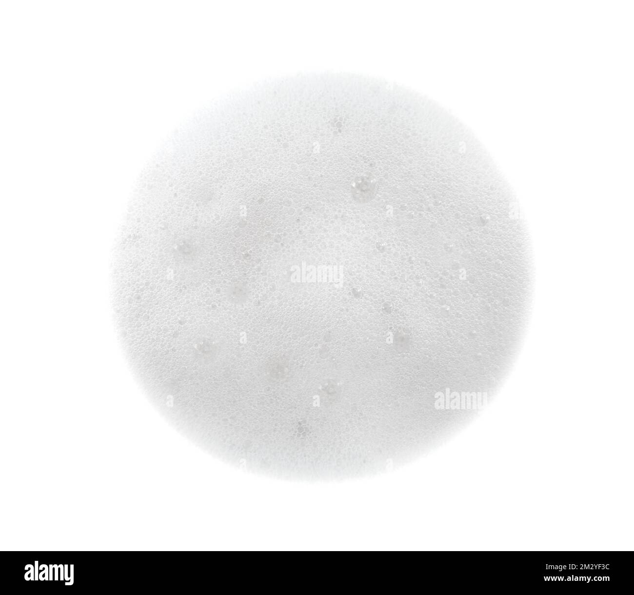 A drop of foam on a white background. Soap foam isolate Stock Photo - Alamy