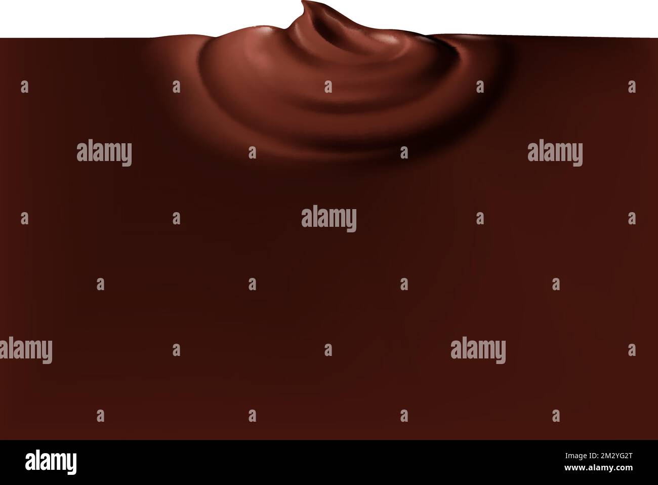 Realistic Brown Whipped Cream Sauce for Dessert. Drop Brown Liquid ...