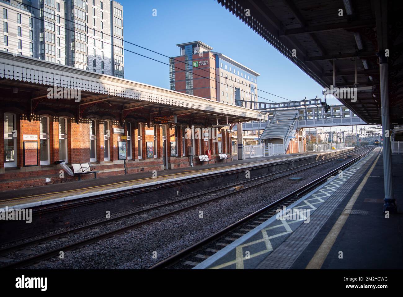 Slough, Berkshire, UK. 14th December, 2022. Some rail workers were on ...