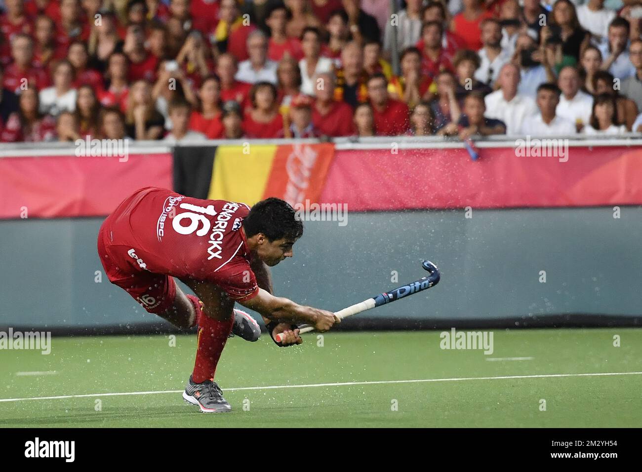 Belgium's Alexander Hendrickx pictured during a hockey game between ...