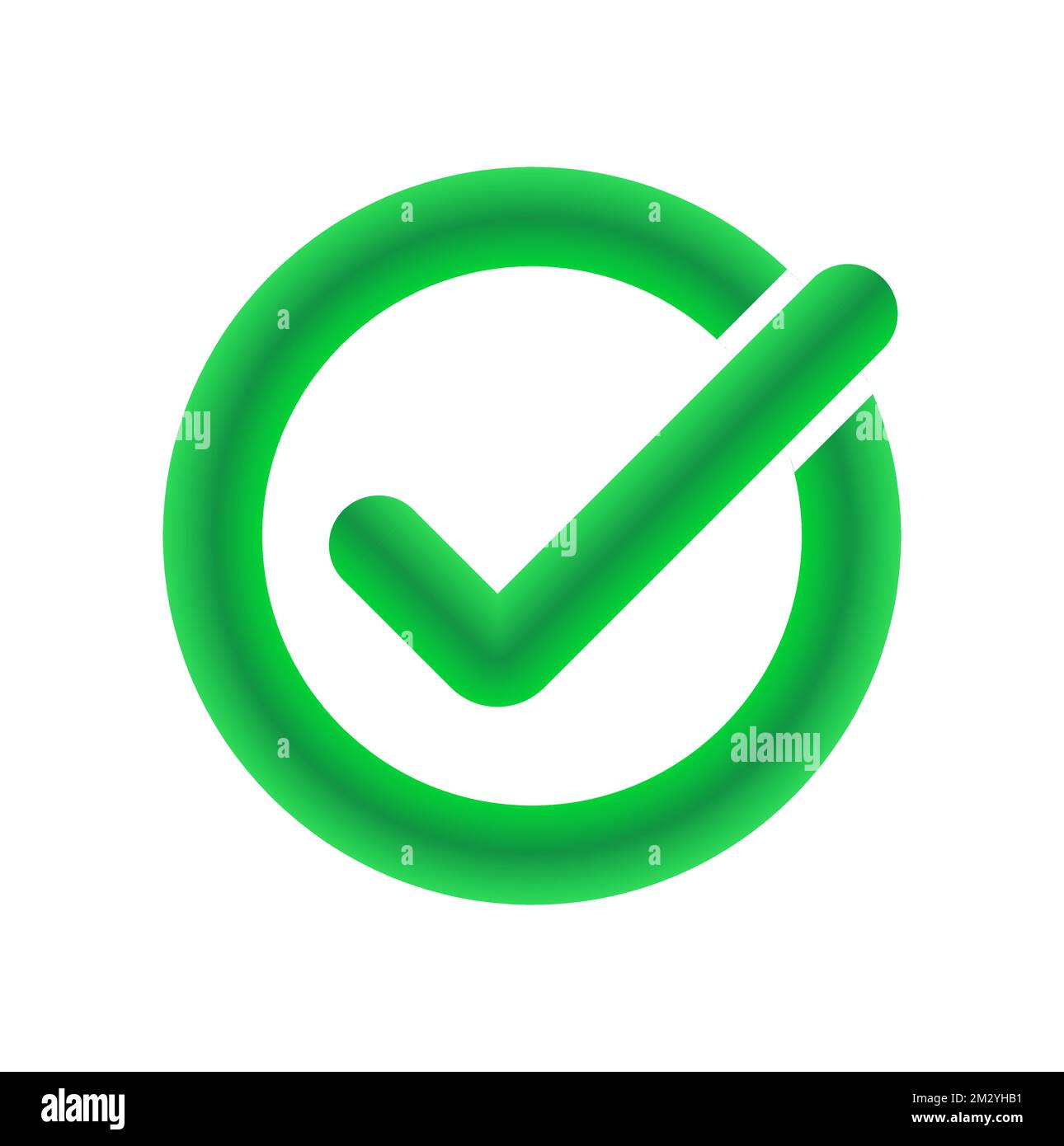 Check icon 3d, sign ok color green. Vector illustration eps 10 Stock ...