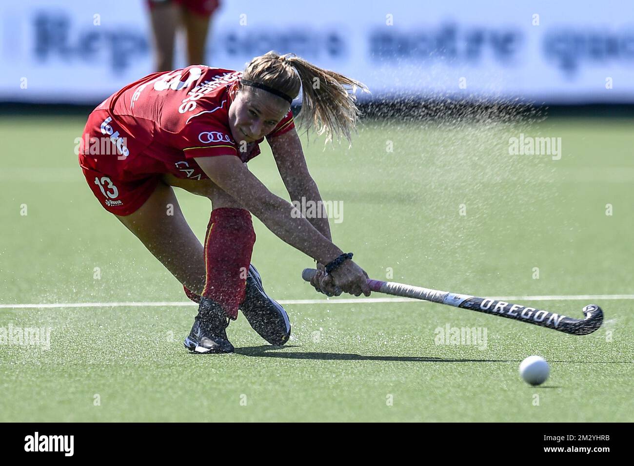 Belgium's Alix Gerniers pictured during a hockey game between Belgian ...