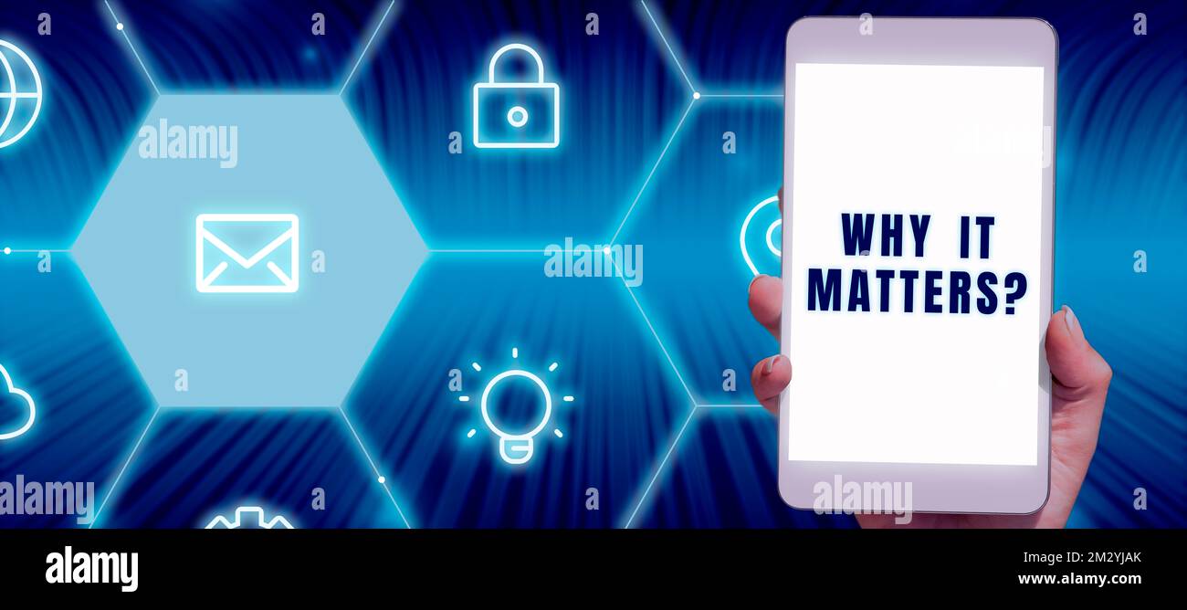 Writing displaying text Why It Matters. Internet Concept Important ...