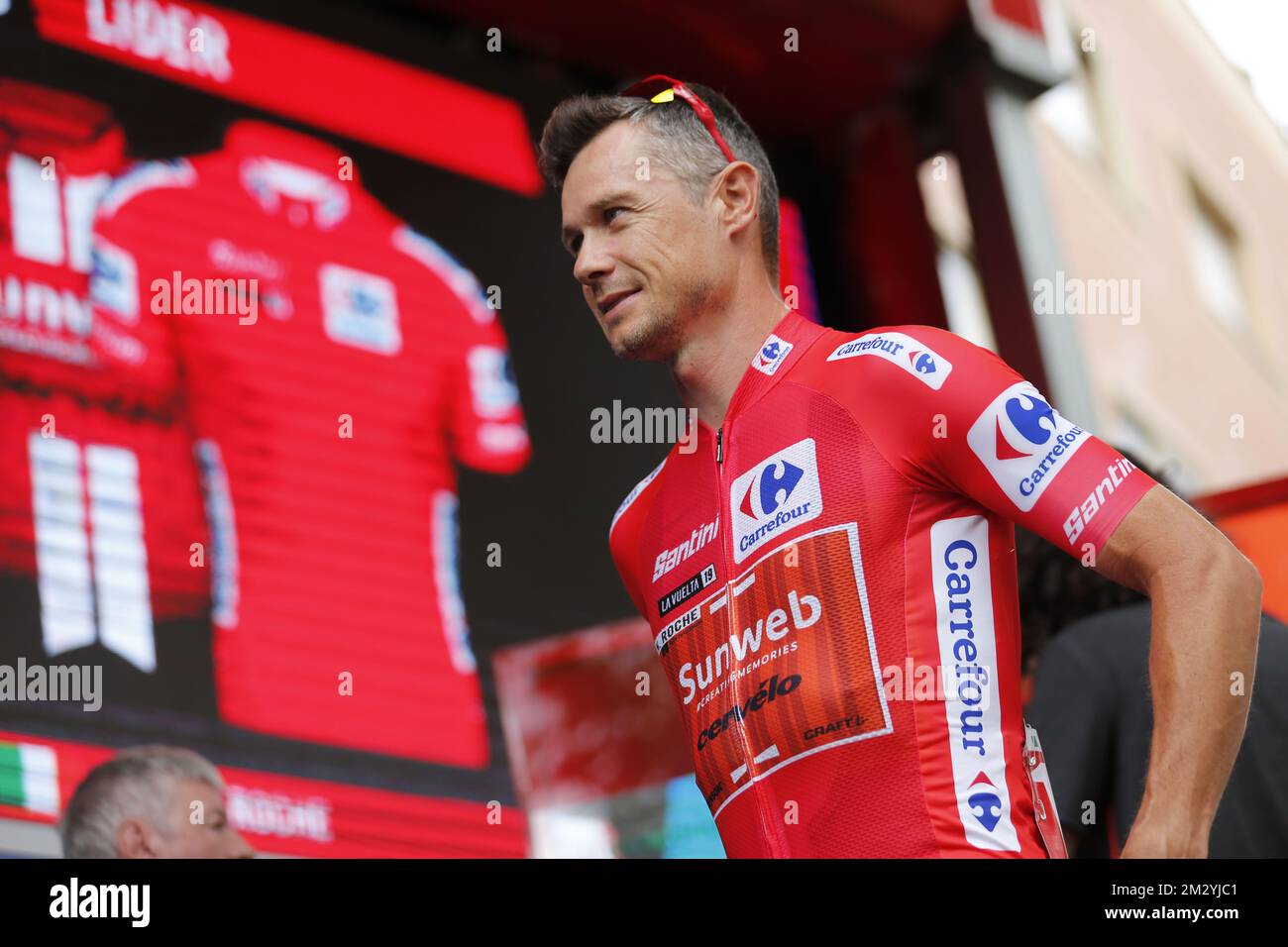 Irish Nicholas Roche of Team Sunweb pictured at the start of the third ...