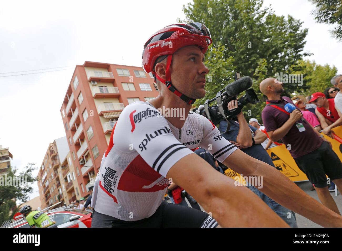 Belgian Edward Theuns of Trek-Segafredo pictured at the start of the ...