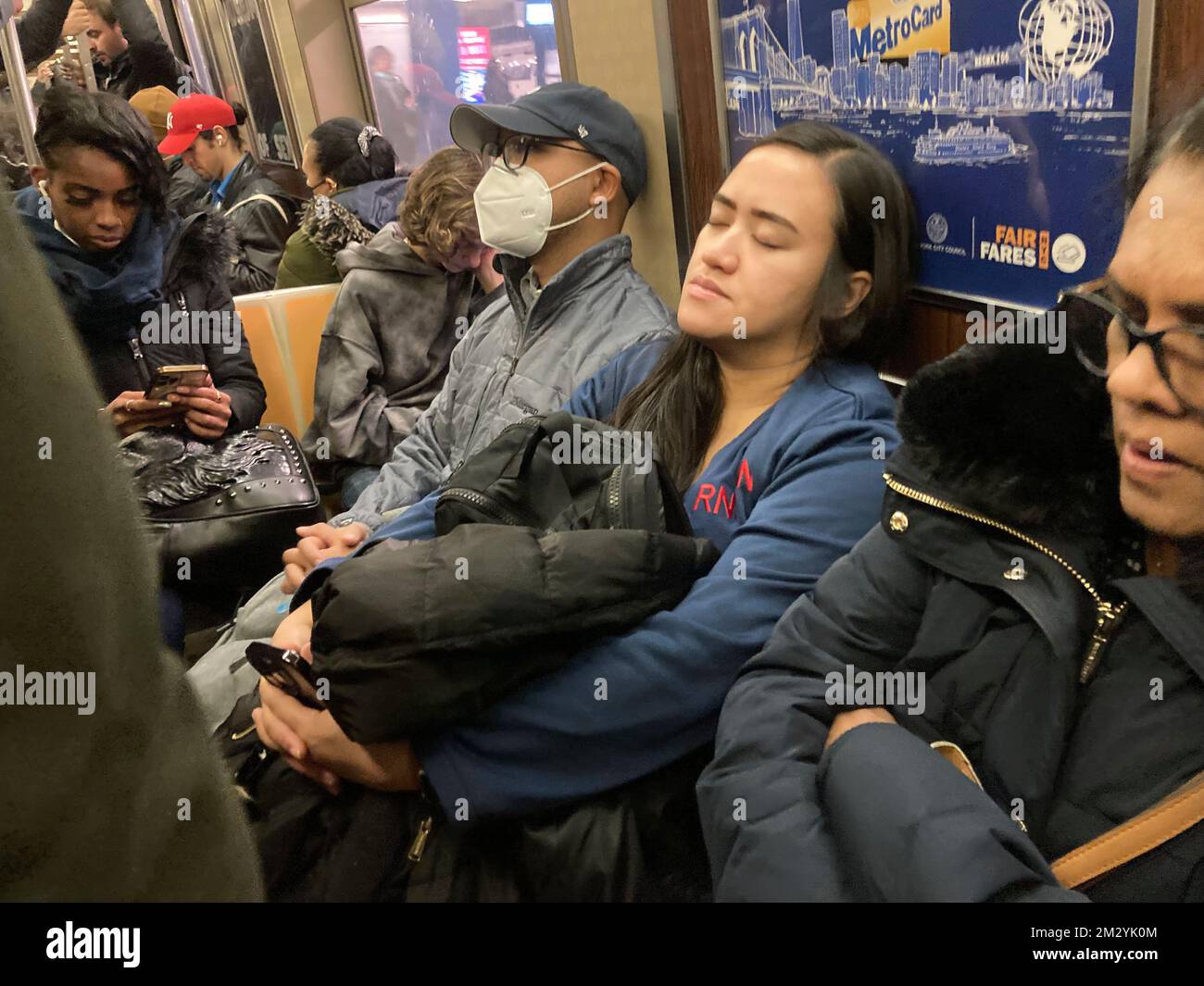 Weekday subway ridership in New York on Wednesday, December 7, 2022 ...