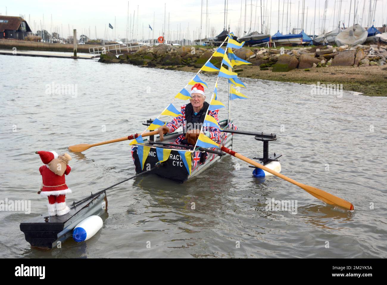Michael Stanley, known as 'Major Mick' completes his Tintanic rowing ...