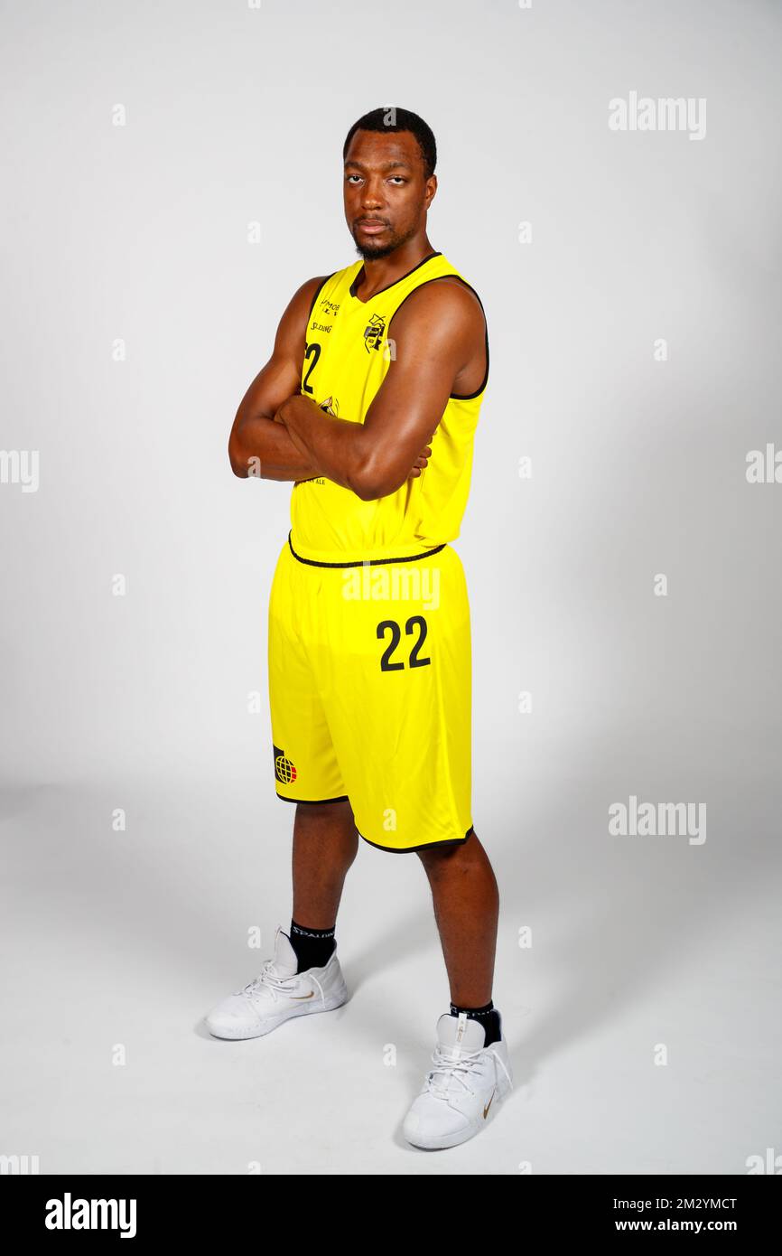Oostende's MiKyle McIntosh poses at a photoshoot of Belgian Basketball ...