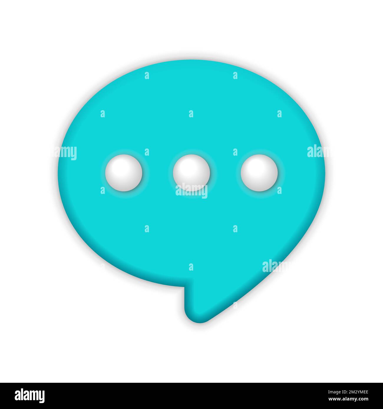 3d Chat bubble. Talk, dialogue, messenger or online support concept ...