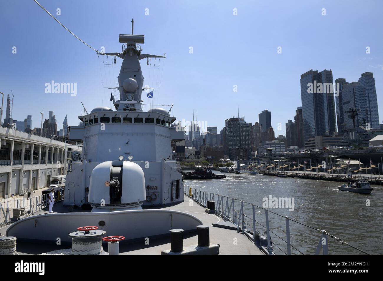 Illustration picture shows the arrival of Belgian frigate Leopold 1 in ...
