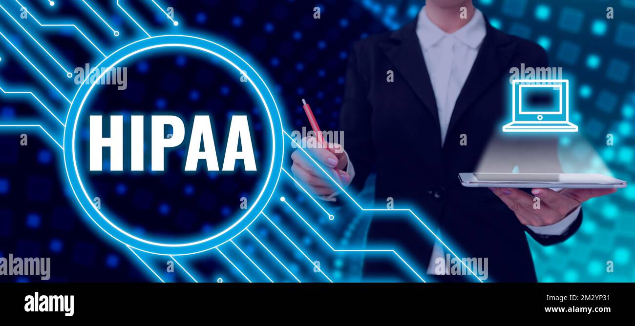 Text caption presenting Hipaa. Word Written on Acronym stands for ...