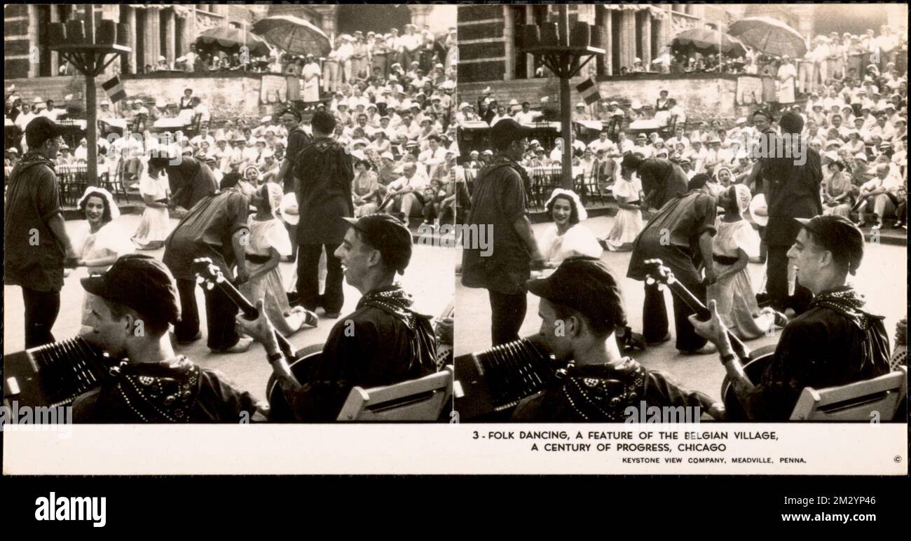 Folk dancing, a feature of the Belgian village , Folk dancing ...