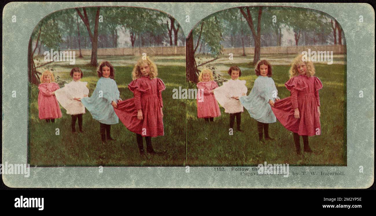 Follow the leader , Play Recreation, Games, Children Stock Photo - Alamy