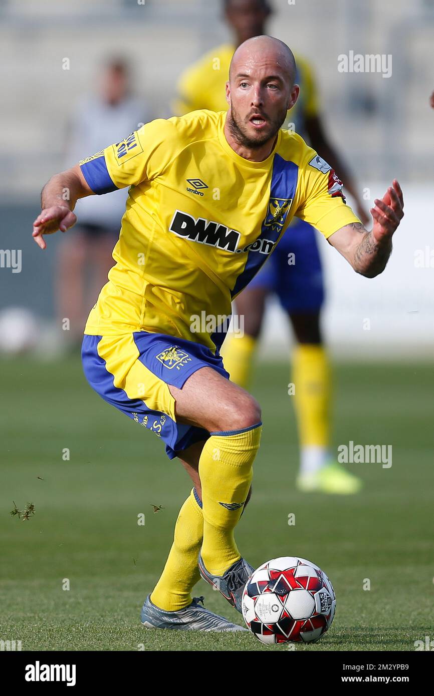 STVV's Steve De RIdder pictured in action during a soccer match between ...