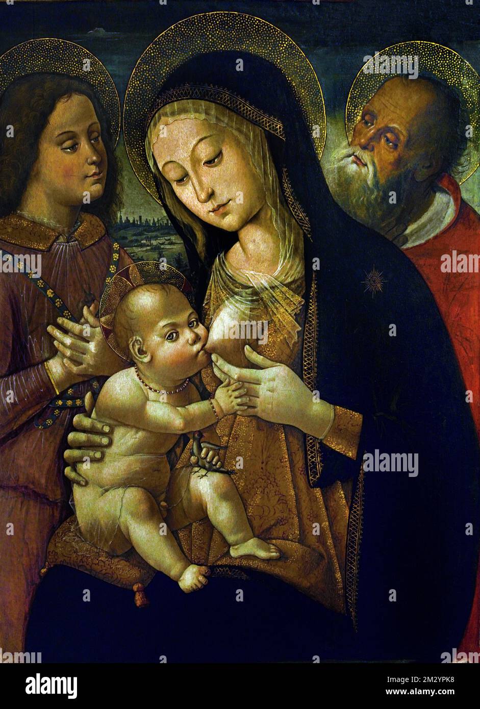 Madonna breastfeeding the child hi-res stock photography and images - Alamy