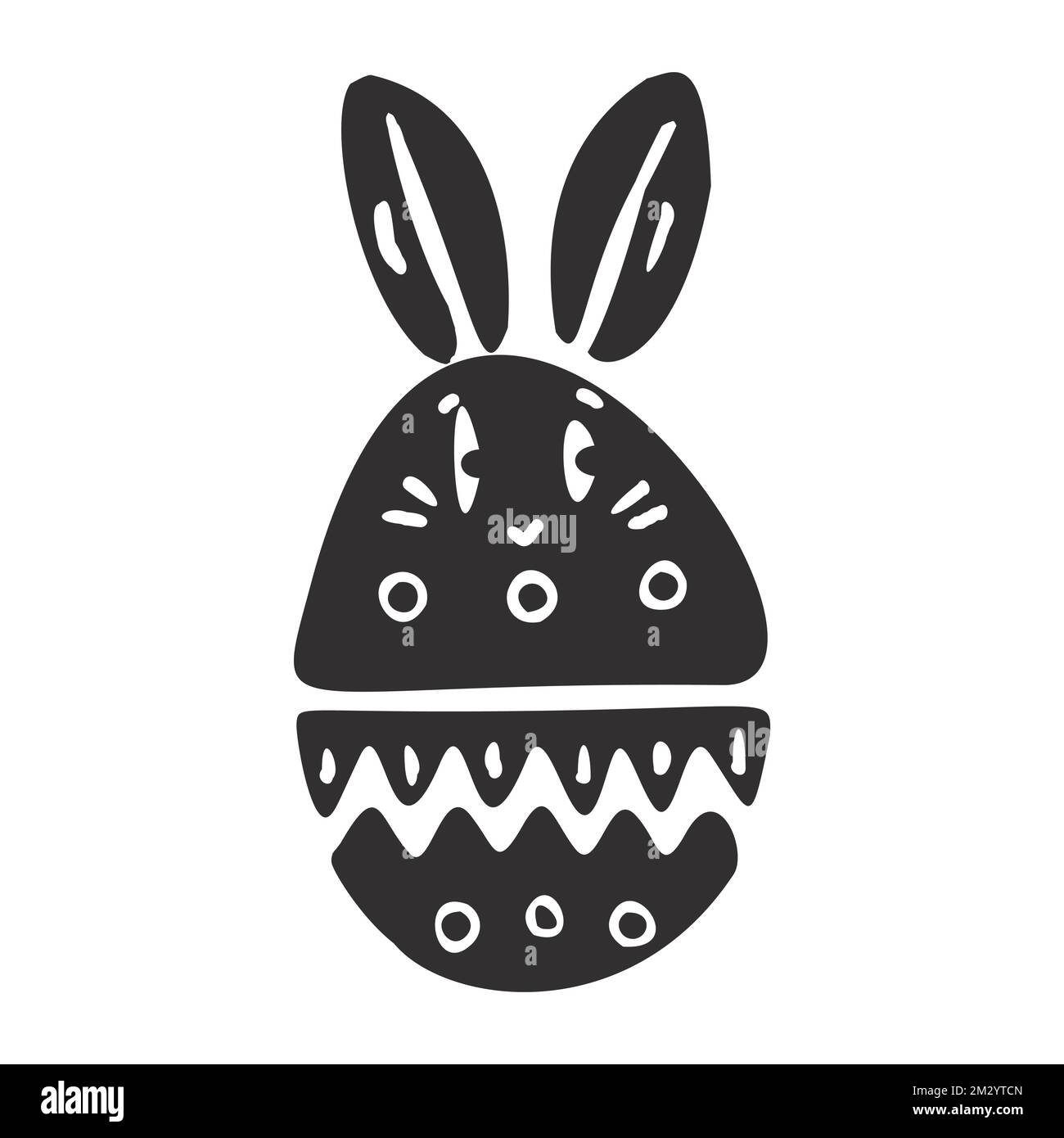 Cartoon easter egg illustration. Vector spring holiday motif Stock ...