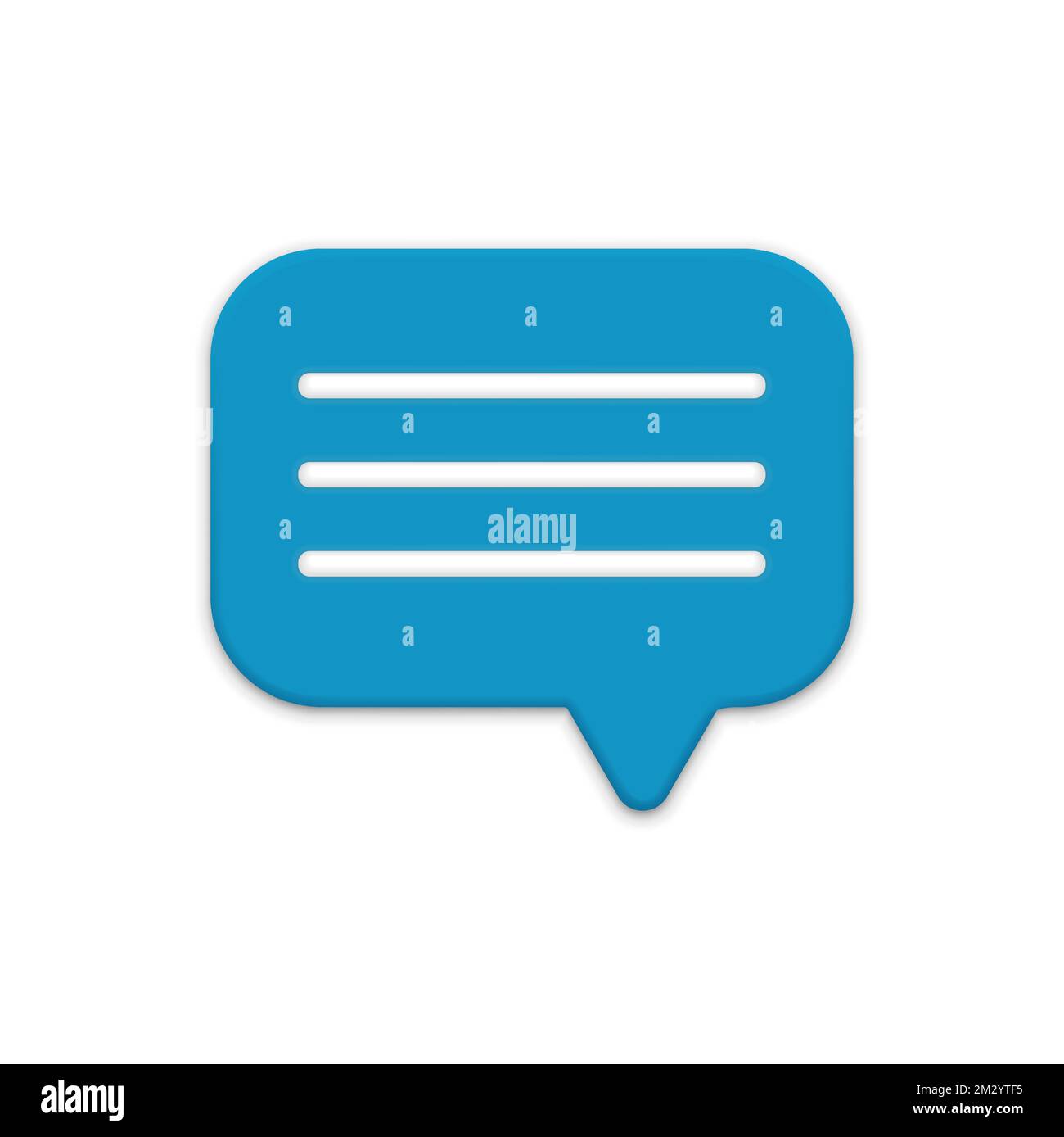 3d Chat bubble. Talk, dialogue, messenger or online support concept ...