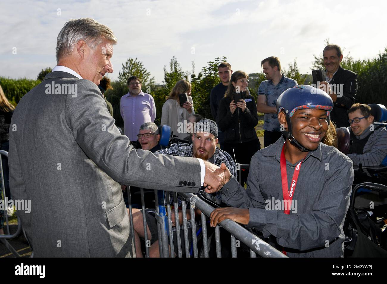 King Philippe - Filip of Belgium pictured a visit of Belgian Royal ...