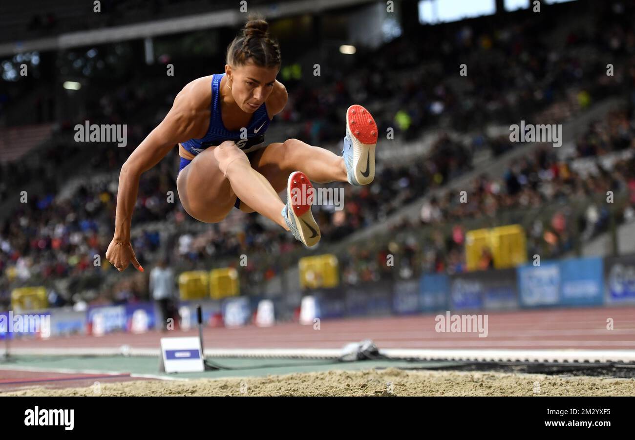 Ukraine's Maryna Bekh-Romanchuk pictured in action during the 2019 ...