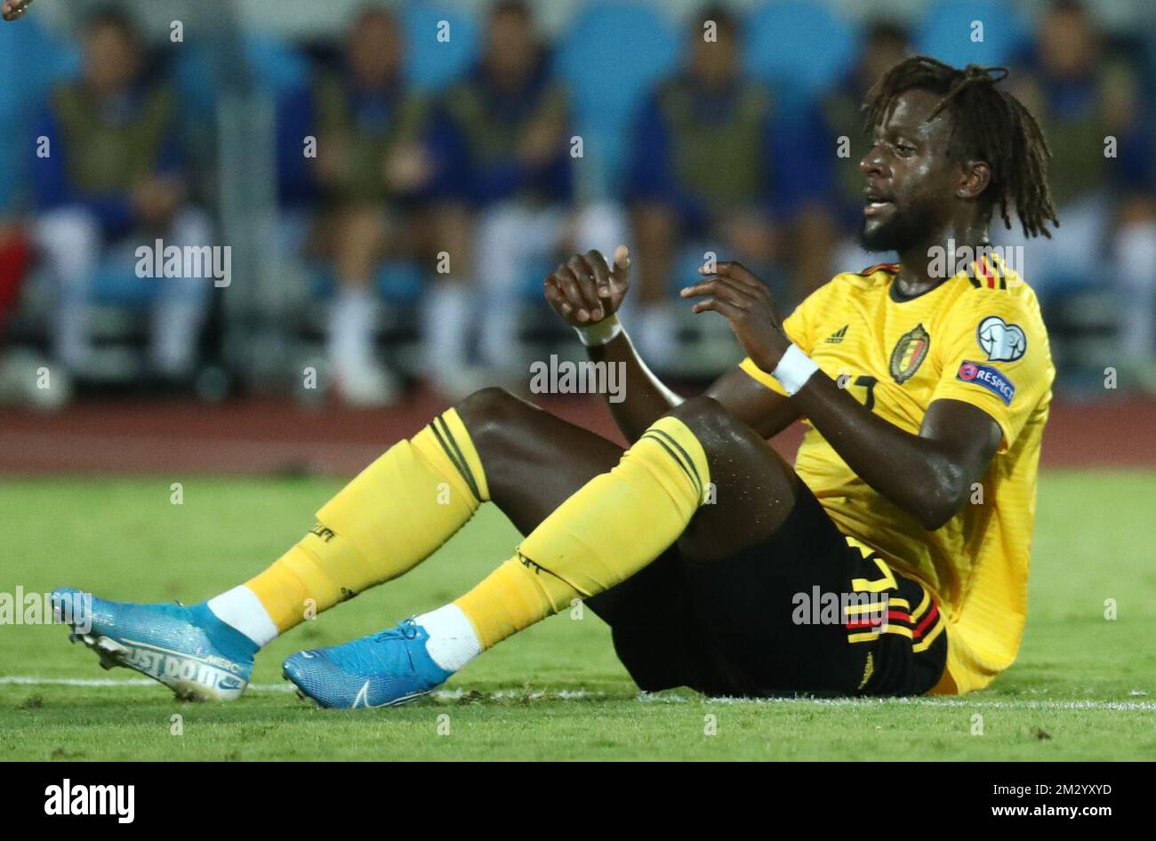 Belgium's Divock Origi look dejected during a game between San Marino ...