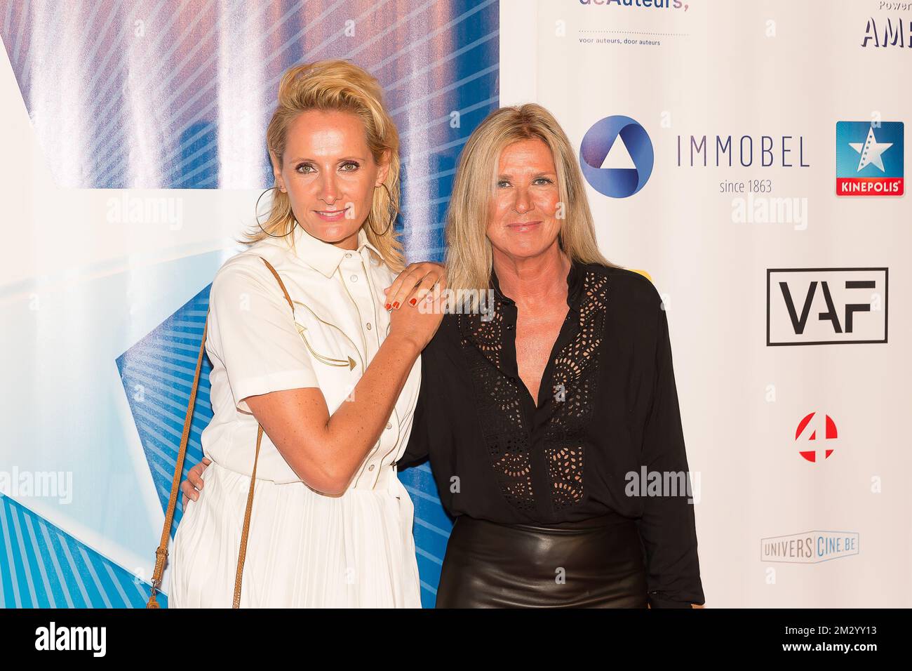 Sofie Dumont and actress Barbara Sarafian pictured during the opening ...
