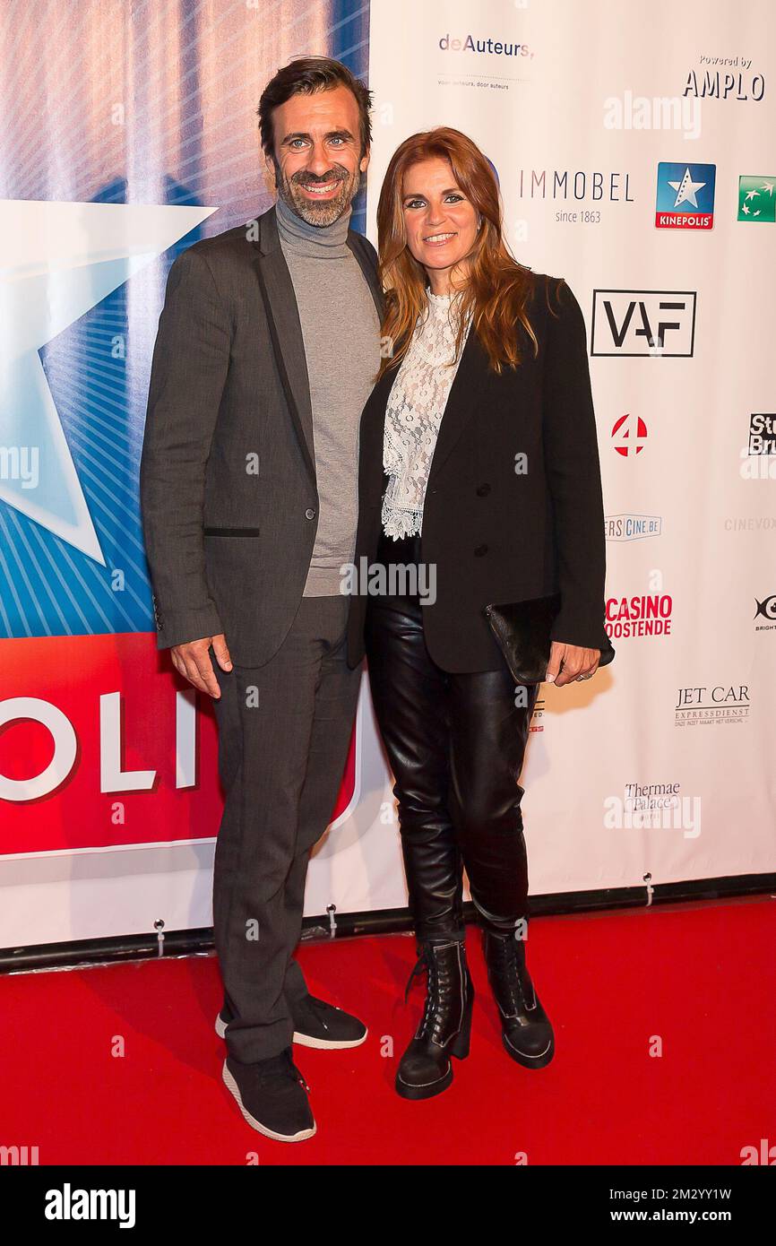 Jan Schepens and Katja Retsin pictured during the opening night of the ...