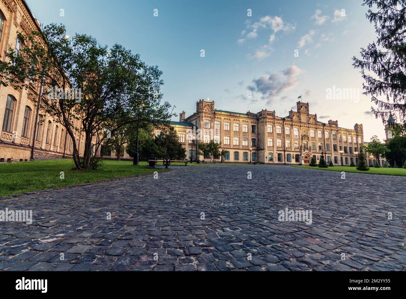 Ancient building of Igor Sikorsky Polytechnic University in Kyiv. KPI ...
