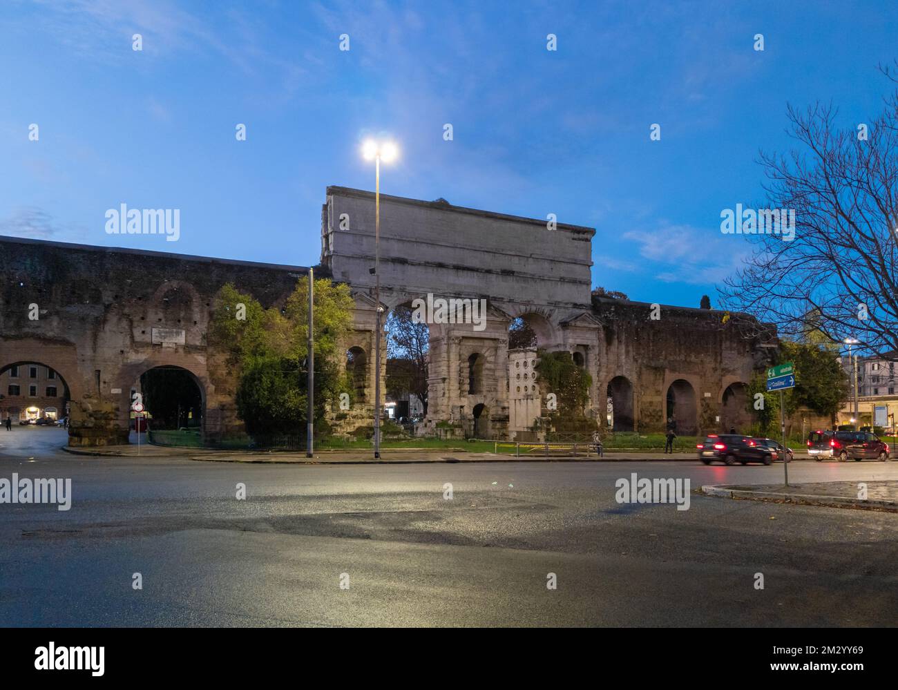 Rome (Italy) - The Tiber river and the monumental Lungotevere street in ...