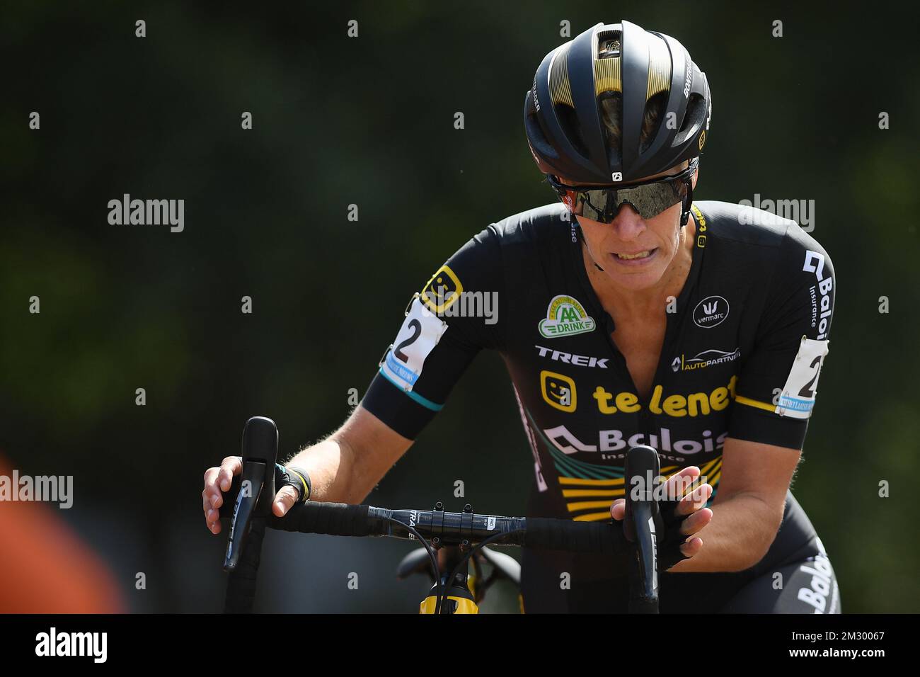 Belgian Ellen Van Loy pictured in action during the GP Eeklo, the first ...