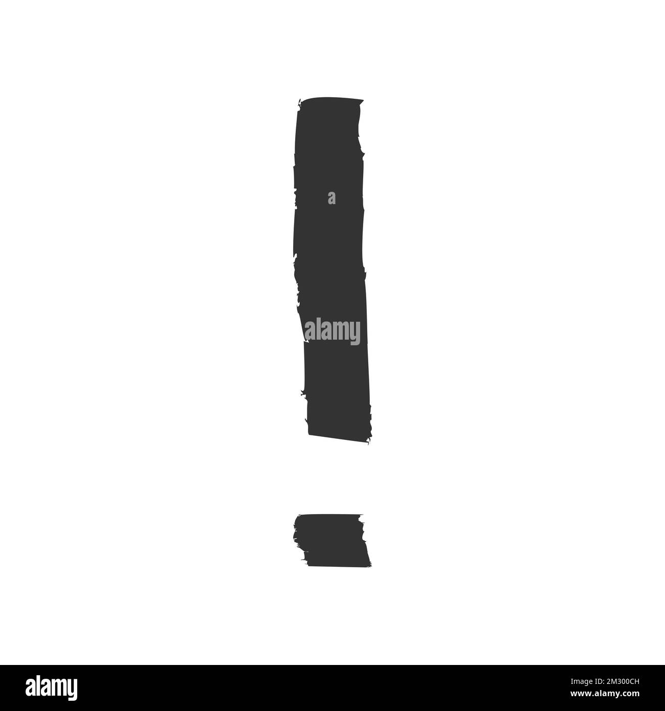 Hand drawExclamation Mark Icon Black Attention Illustration Warning ...