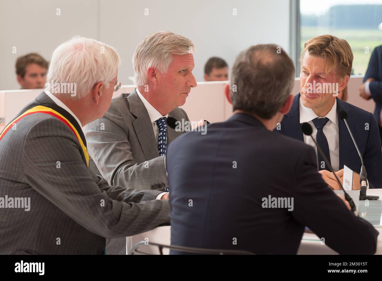 West-Flanders province governor Carl Decaluwe, King Philippe - Filip of ...