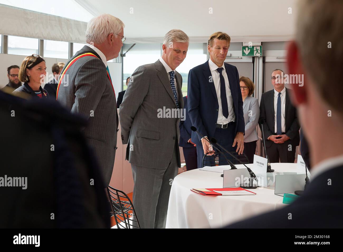 West-Flanders province governor Carl Decaluwe, King Philippe - Filip of ...