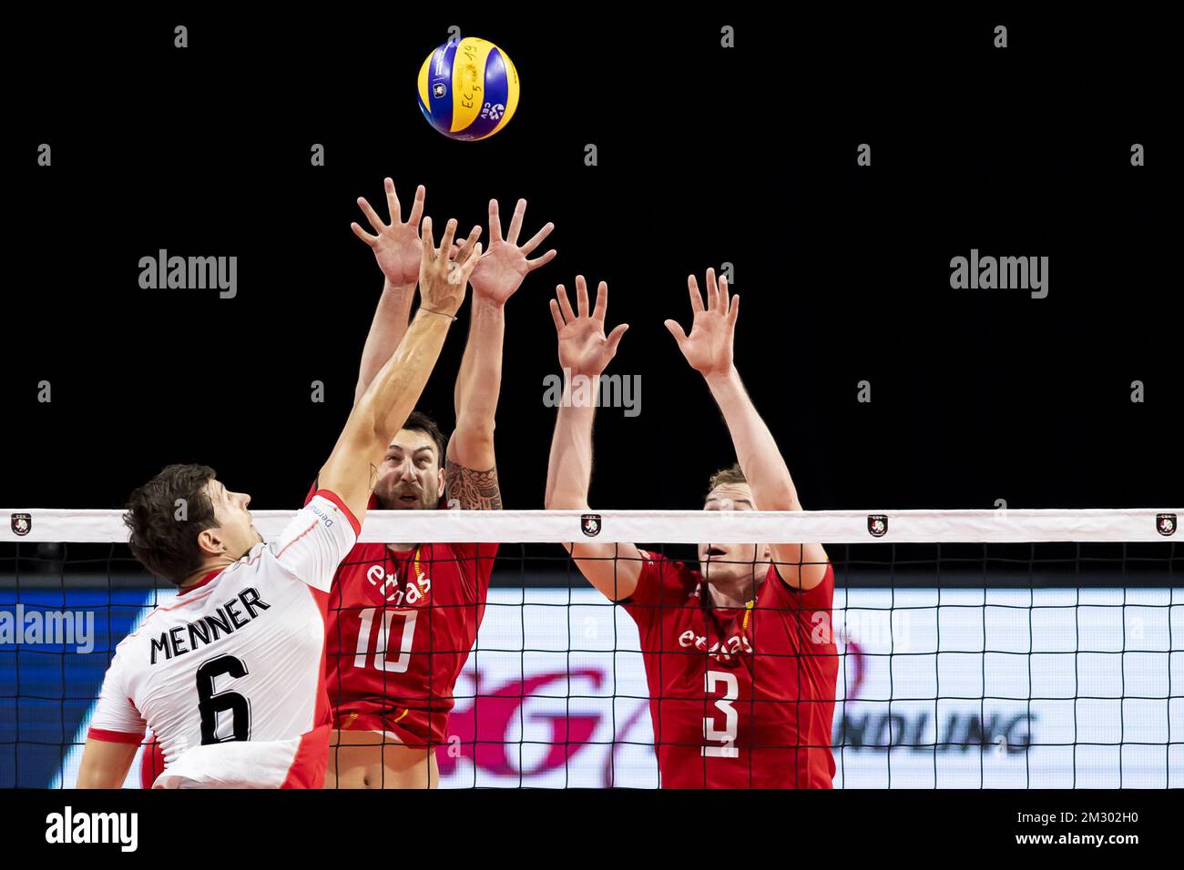 Austria's Anton Lukas Menner, Belgium's Simon Van De Voorde and Belgium ...