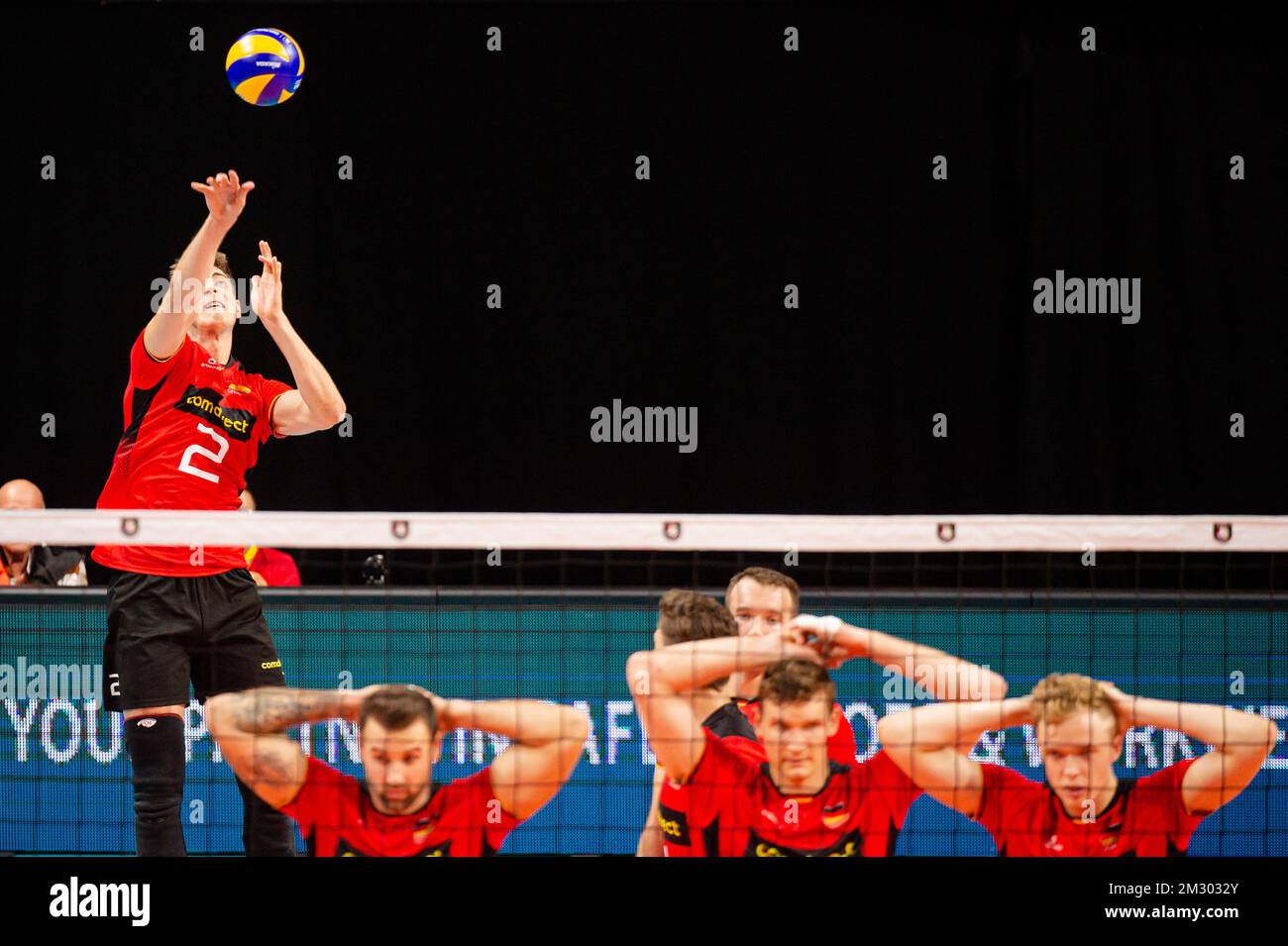 Germany's Tobias Krick plays the ball during a group B game between ...