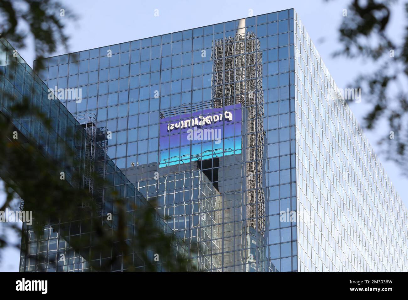 Illustration picture shows the headquarters of telecom company Proximus ...