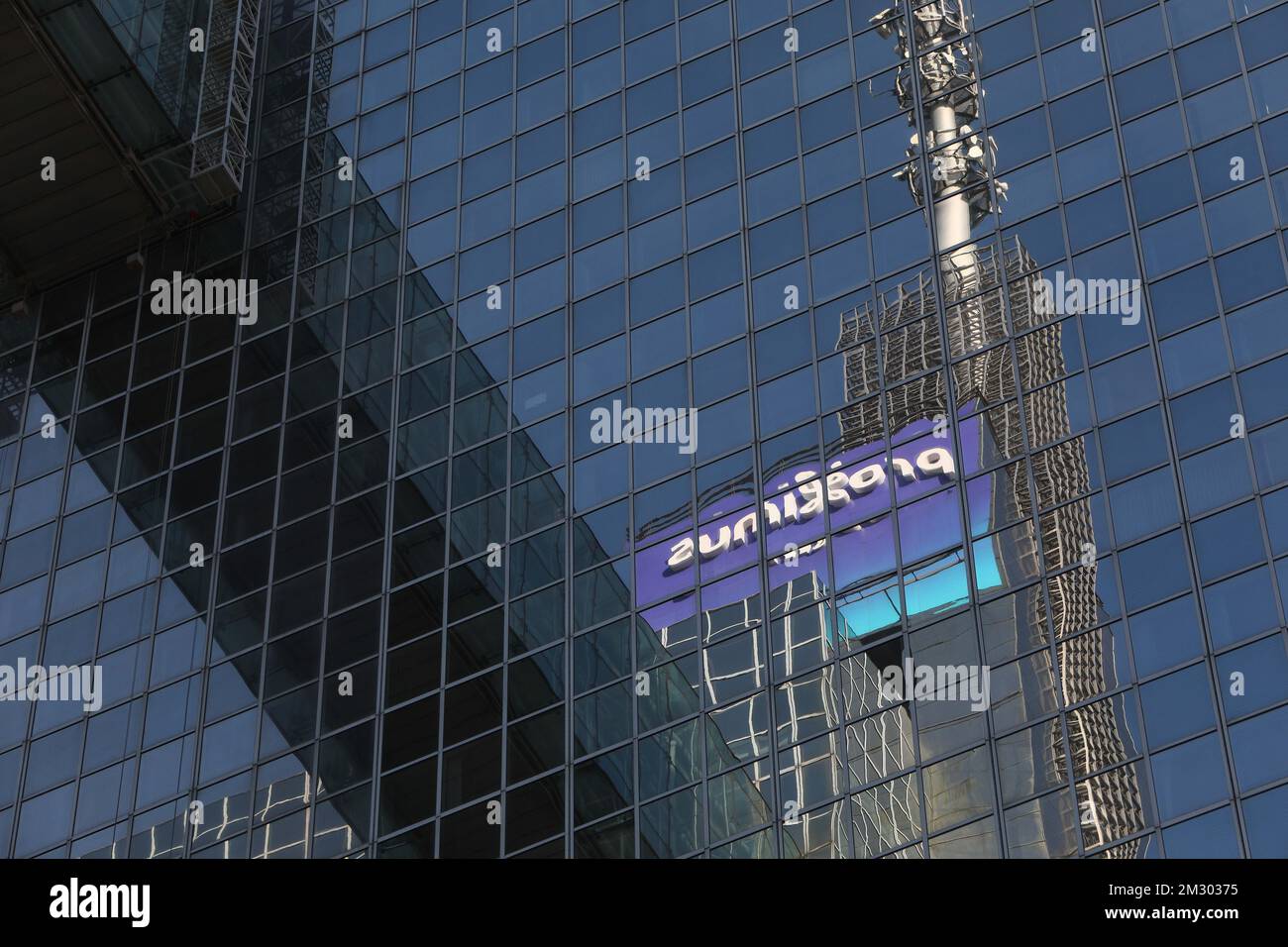Illustration picture shows the headquarters of telecom company Proximus ...
